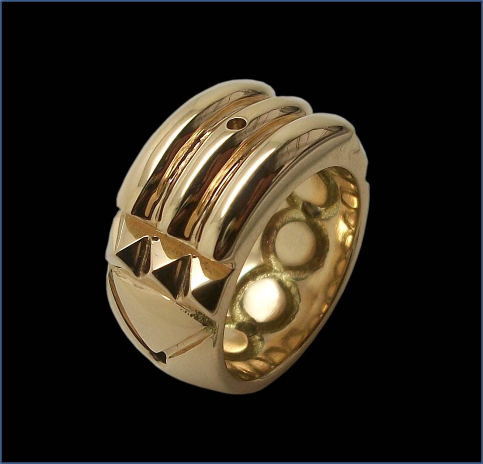 Atlantis Ring, 18K Solid Gold Atlantis Ring, Shiny Finish, Gold Unisex ...