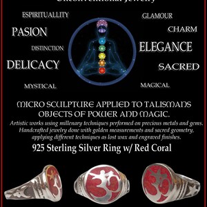 Aum OM Ring, Sterling Silver OM Aum Ohm Ring, Meditation Jewelry, Inlay ...