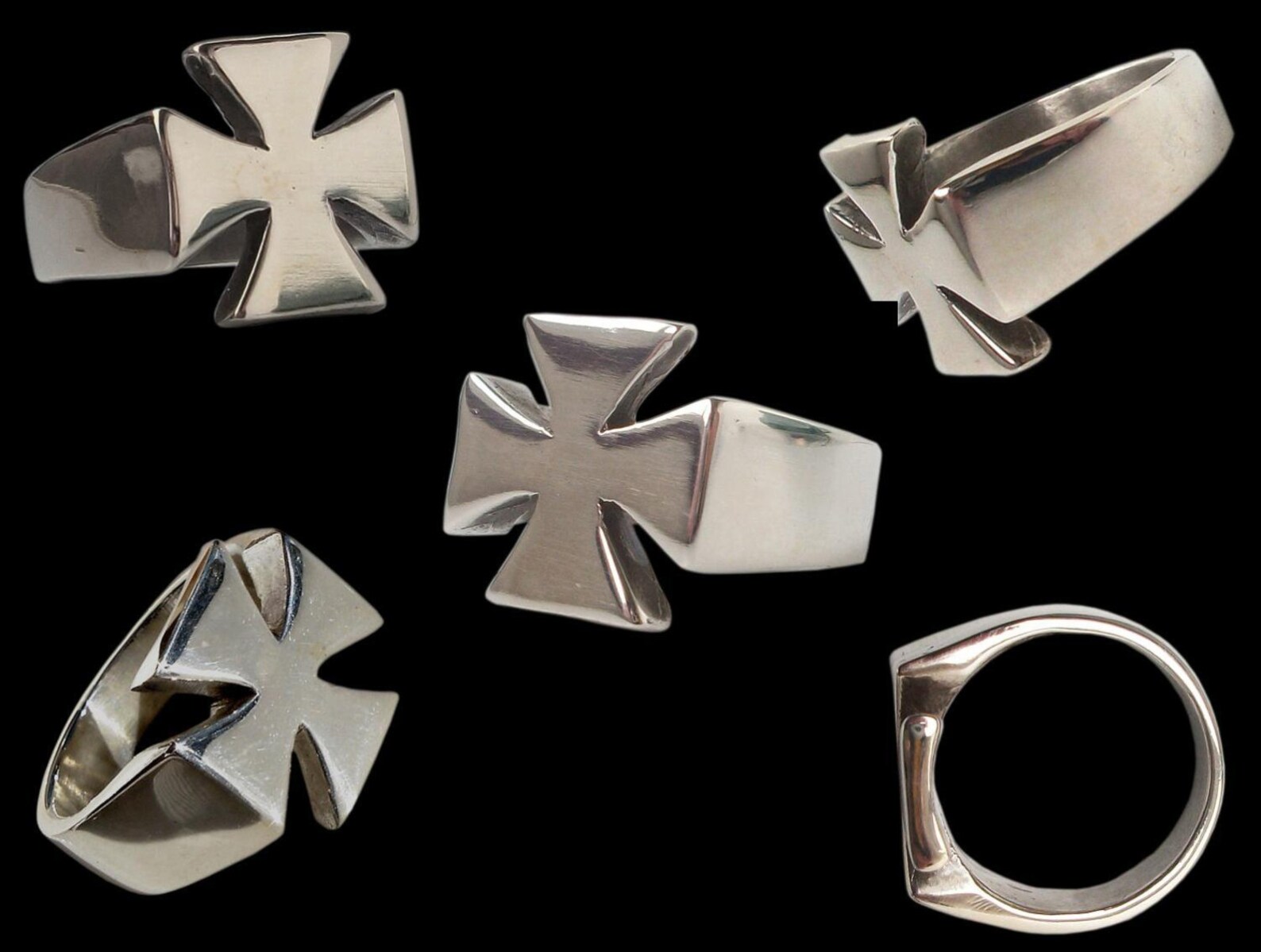 Iron Cross Ring Sterling Silver Iron Cross Ring ALL SIZES - Etsy