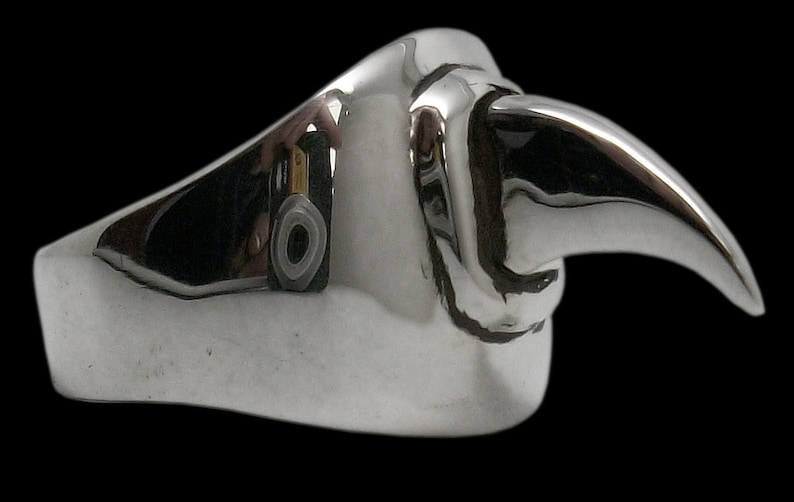 Claw Ring Sterling Silver Cat Claw Ring Fetish Bizarre - Etsy
