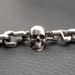 Skull Bracelet Sterling Silver Skull Bracelet Chain. Toggle - Etsy
