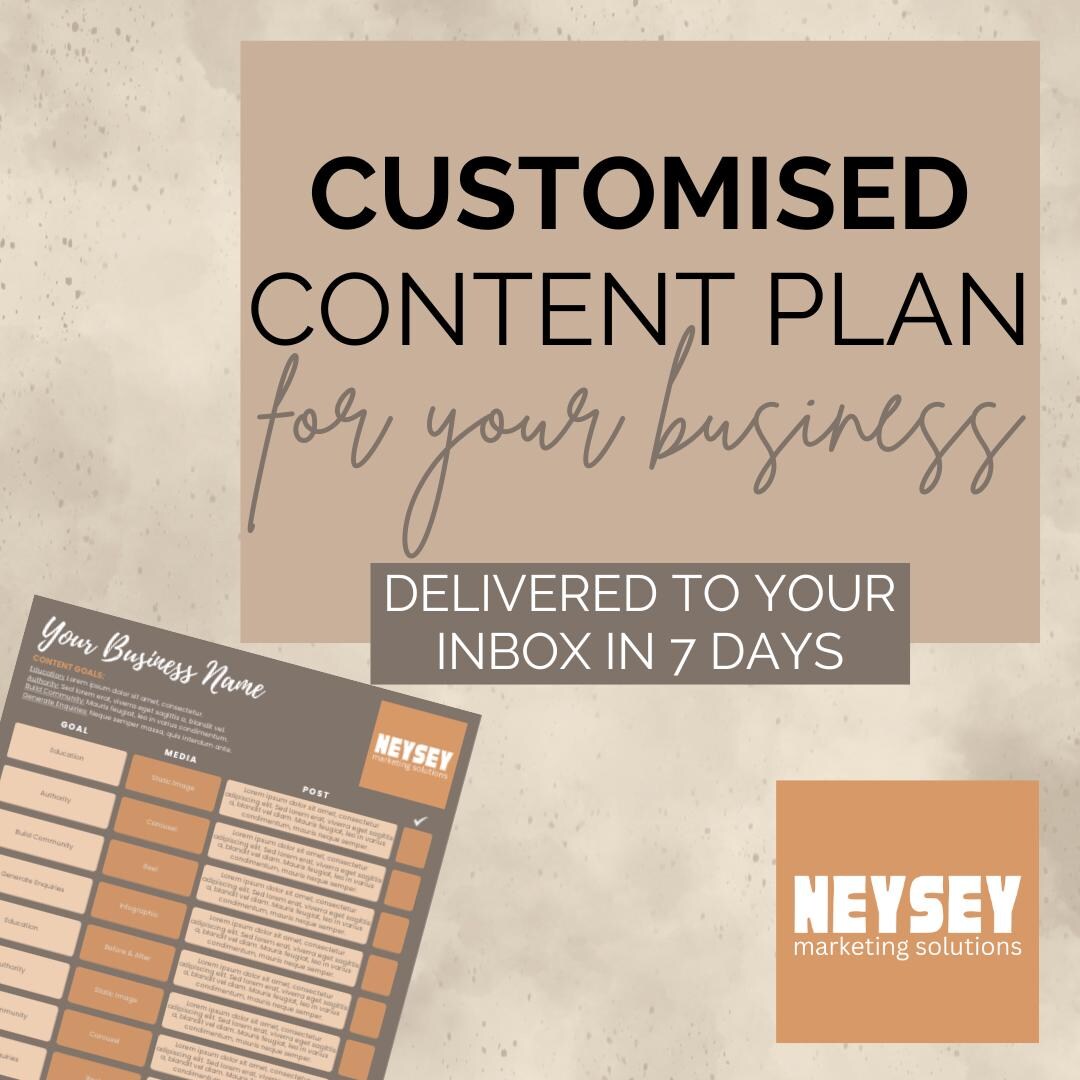 Customised 30 Day Content Plan for Your Small Business, Content ...
