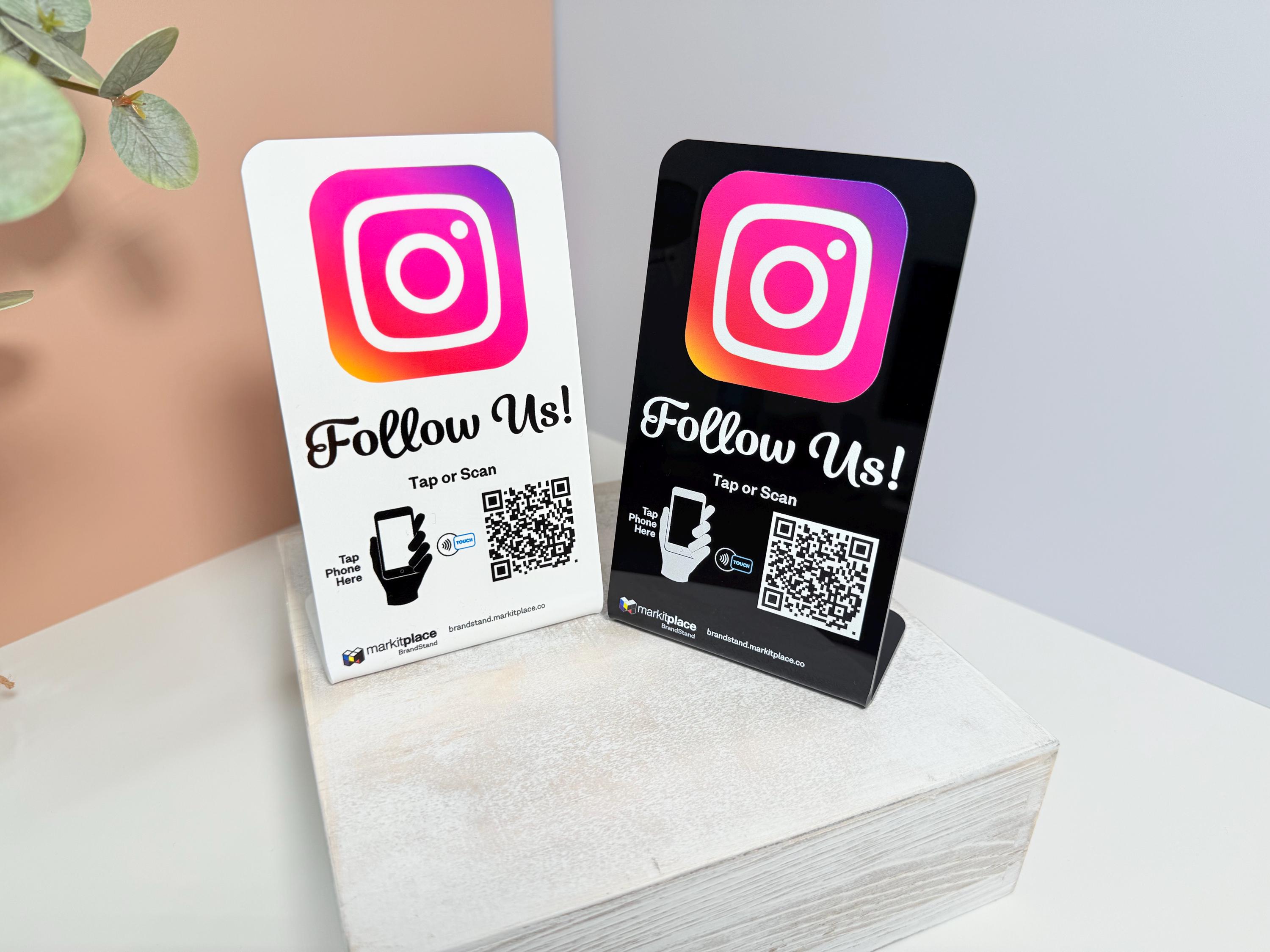 Instagram QR Code Stand for Craft Show Tap or Scan to Follow Us on ...