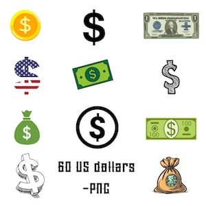 60 Dollar Symbol PNG Designs High-quality Dollar Signs, Currency ...