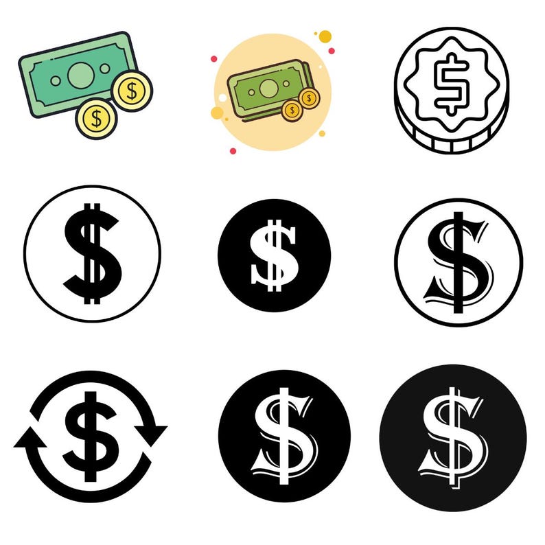 60 Dollar Symbol PNG Designs High-quality Dollar Signs, Currency ...