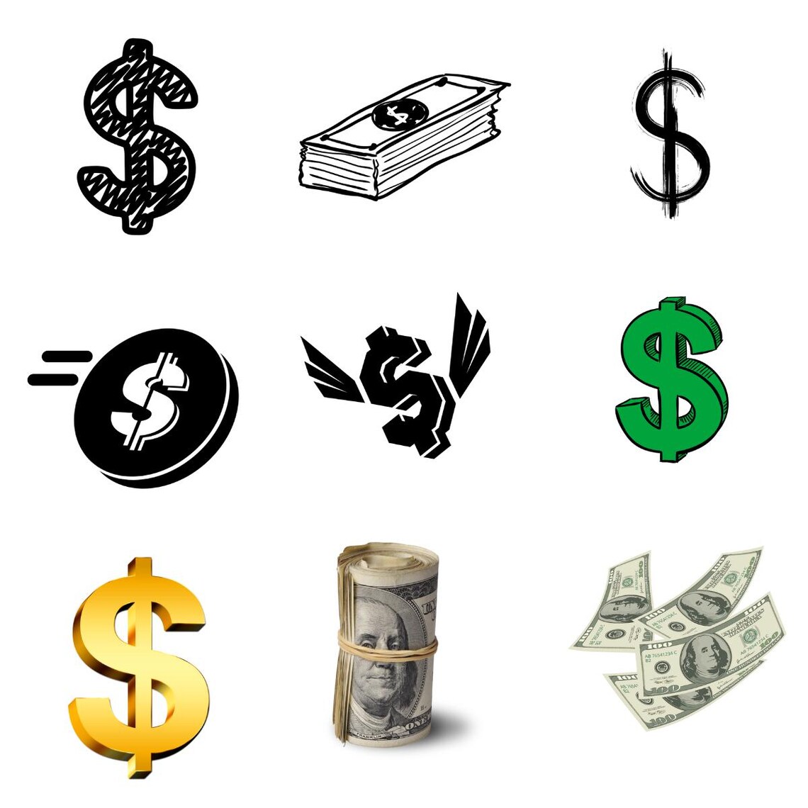 60 Dollar Symbol PNG Designs High-quality Dollar Signs, Currency ...