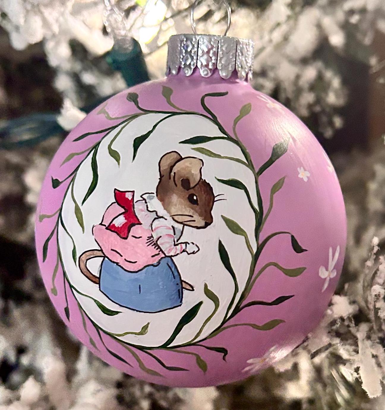 Peter Rabbit and Friends Hand Painted Christmas Bauble, Xmas Ornament ...