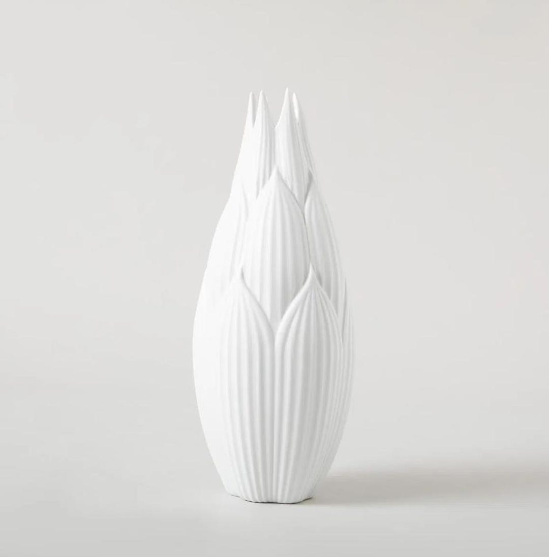 Tulip Shaped Ceramic Vase, Handmade Tulip Shape Ceramic Vase, Modern ...