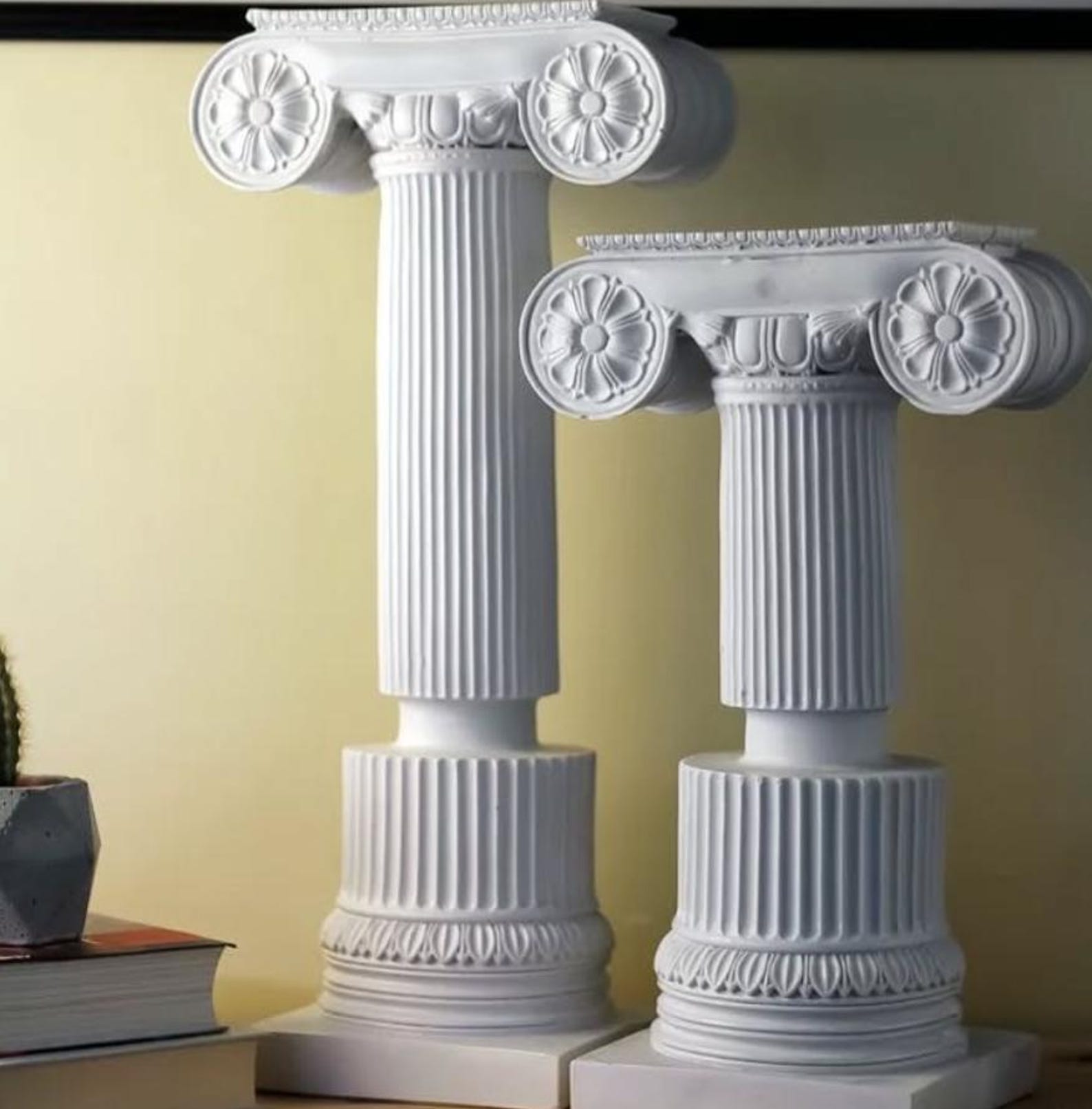 Classic Greek Column Pedestal Stands Set or Single, Greek Column ...