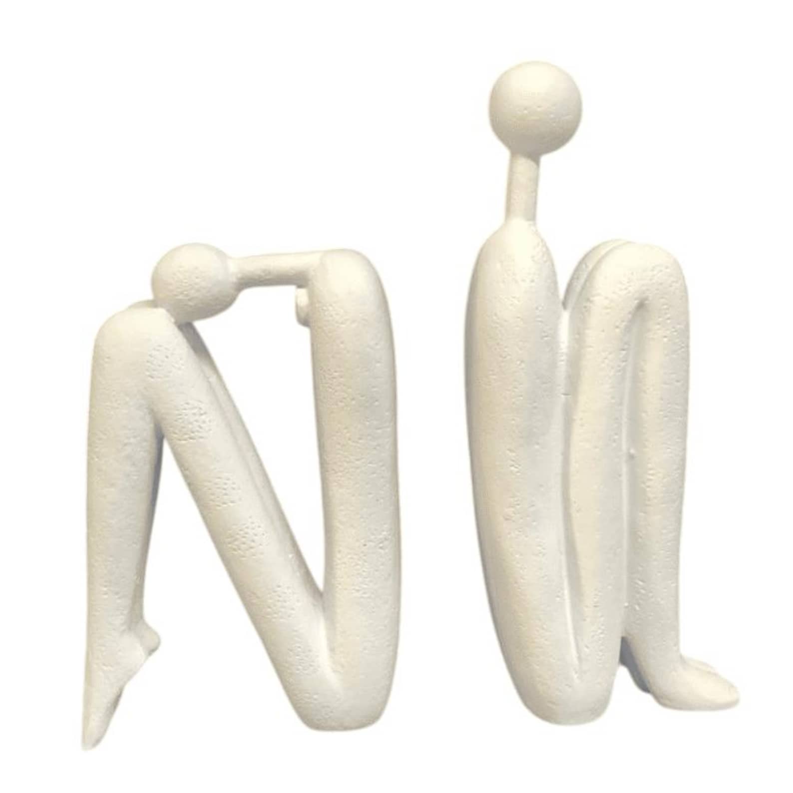 Abstract Bookends Set of 2, Modern Figurines for Shelf or Desk Decor ...