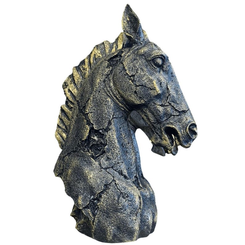 Elegant Horse Head Sculpture, Horse Head Statue, Horse Lover Gift Idea ...
