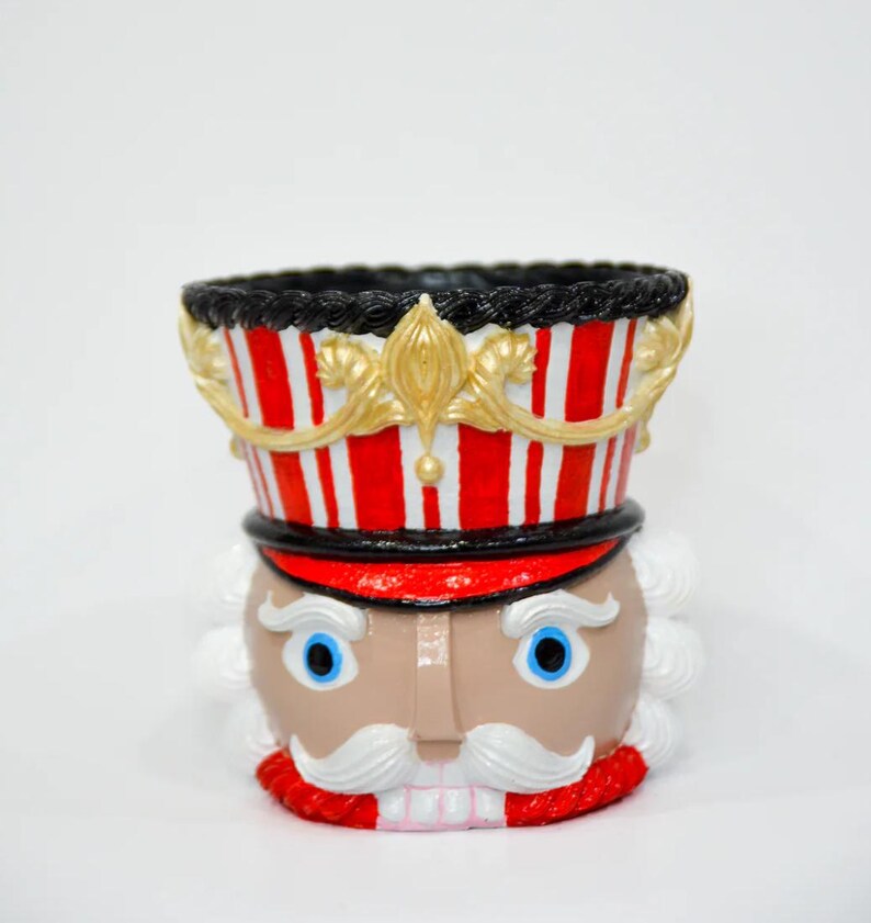 Christmas Nutcracker Pot Vase, Nutcracker Vase Planter, Nutcracker ...