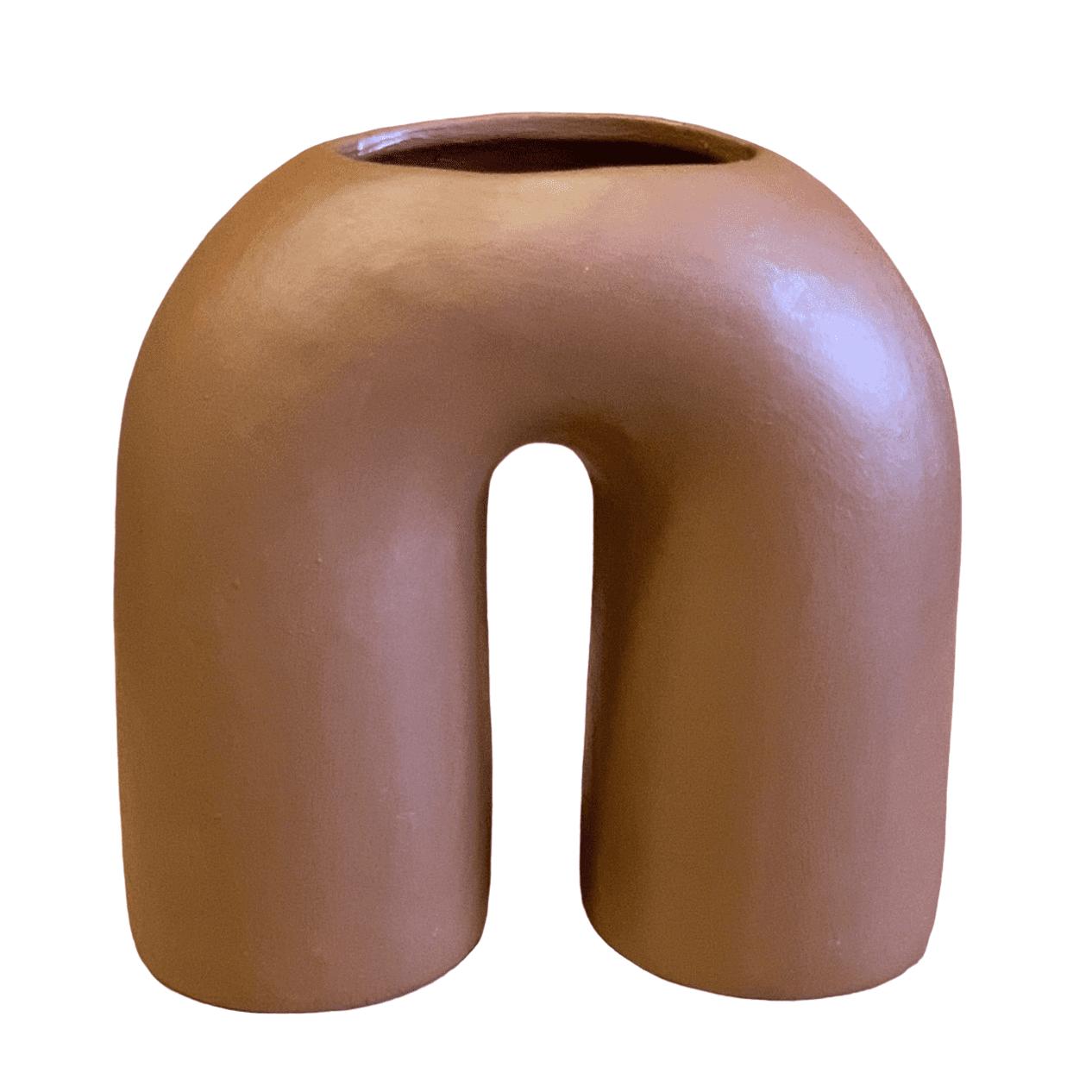 U Shaped Ceramic Vase, Nordic Style, Waved Vases, Minimalist Vases for ...