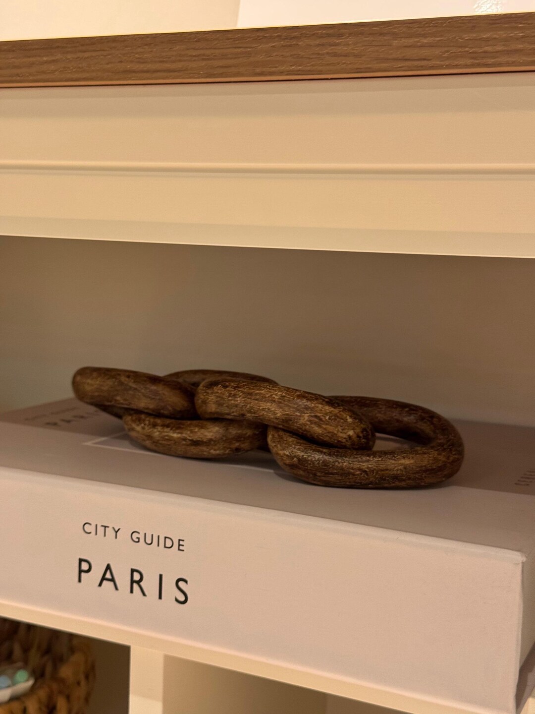 Modern Ceramic Linked Chain Decor for Home, Ceramic Chain Decor, Linked ...