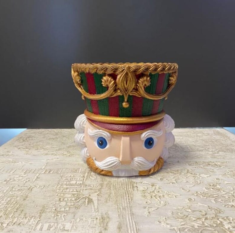 Christmas Nutcracker Pot Vase, Nutcracker Vase Planter, Nutcracker ...