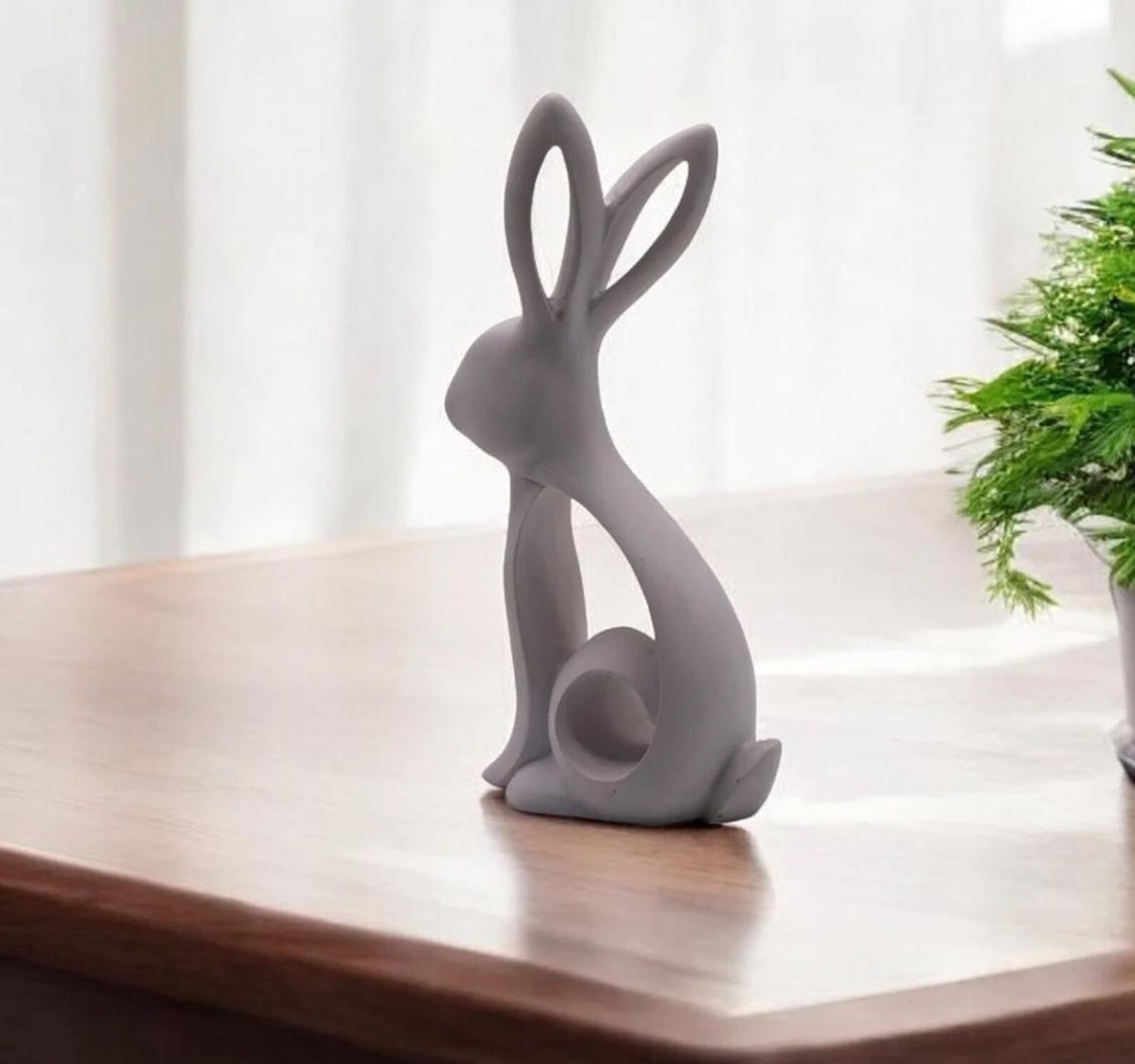 Abstract Rabbit Sculpture, Bunny Figurine, Rabbit Sculpture , Gift for ...