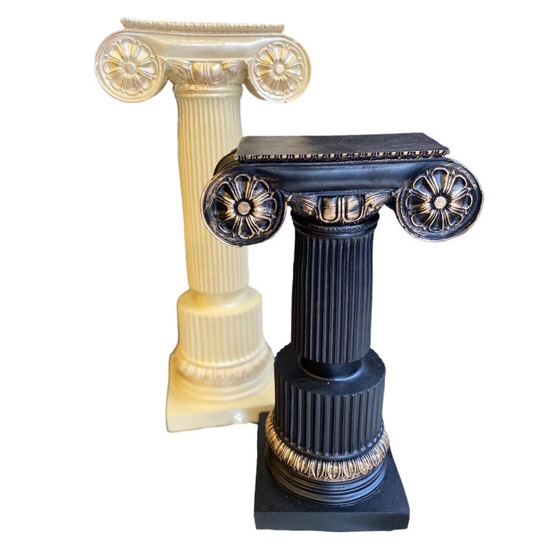 Classic Greek Column Pedestal Stands Set or Single, Greek Column ...