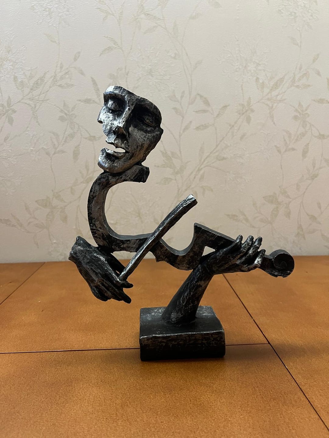 Violin Player Sculpture, Violin Player Figurine, Musician Figurine ...