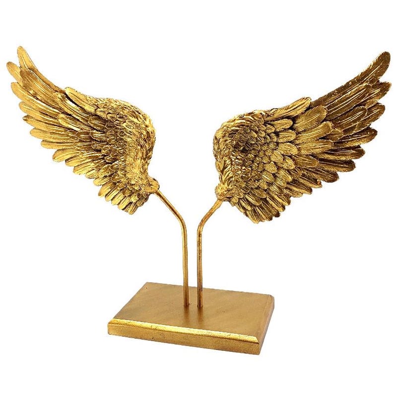 Angel Wings Sculpture, Decorative Wing Art, Wing Decor Accent, Angel ...