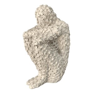 Abstract Thinking Human Figure Sculpture, Nordic Abstract Thinker ...