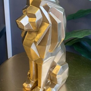 Lion Sculpture, Lion Figurine , Minimalist Animal Sculpture, Lion ...