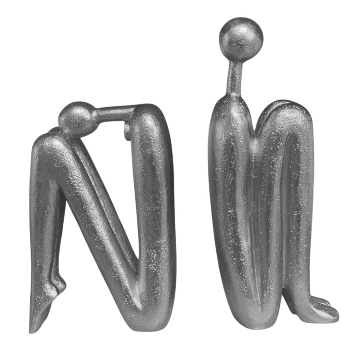 Abstract Bookends Set of 2, Modern Figurines for Shelf or Desk Decor ...