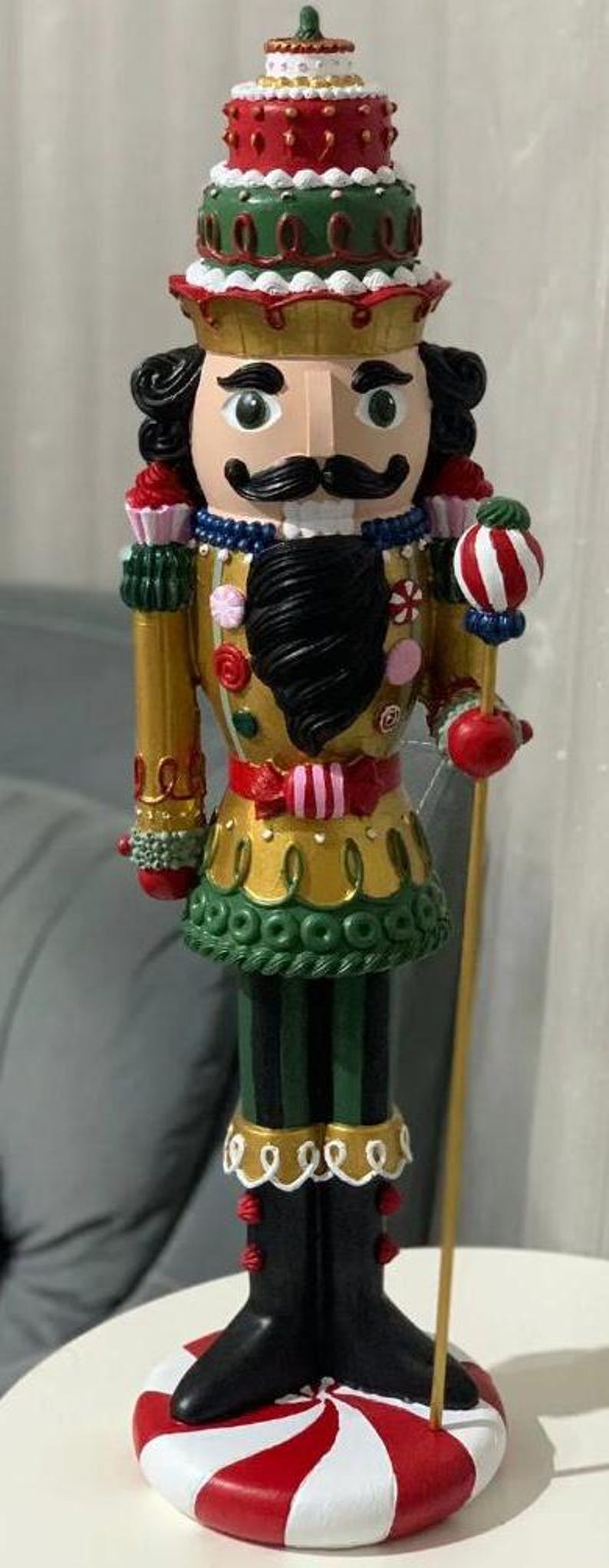 Christmas Nutcracker Soldier Figurine, Colorful Nutcracker Soldier ...