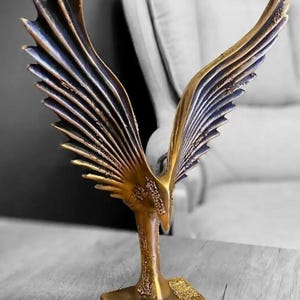 Decorative Abstract Phoenix Statue, Modern Wing Figurine, Home Decor ...
