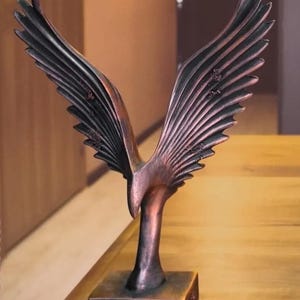 Decorative Abstract Phoenix Statue, Modern Wing Figurine, Home Decor ...