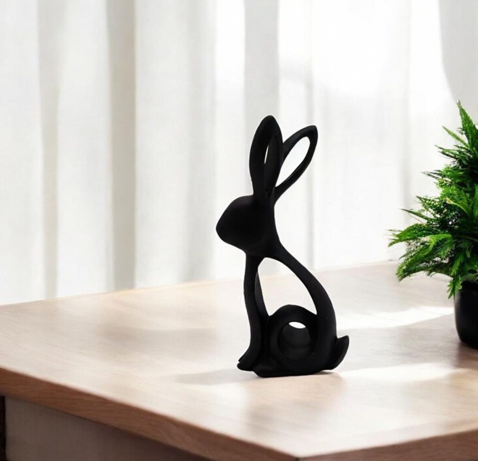 Abstract Rabbit Sculpture, Bunny Figurine, Rabbit Sculpture , Gift for ...