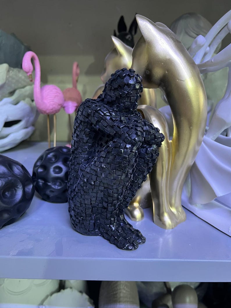 Abstract Thinking Human Figure Sculpture, Nordic Abstract Thinker ...