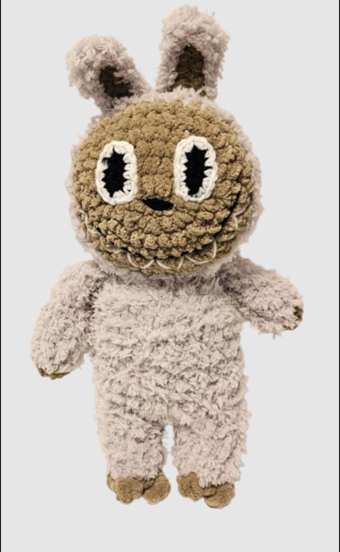 Handmade Crochet Labubu, Labubu Toy, Stuffed Labubu, Amigurumi ...