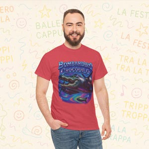 Bombardiro Crocodilo Y2K Bootleg Meme Unisex T Shirt Neon Holographic ...