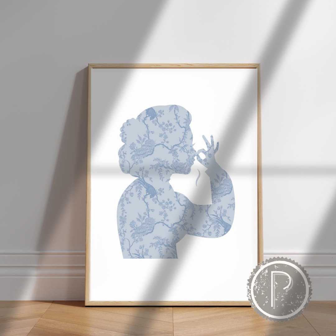 Smelly - Digital Wall Art | Funny Bathroom Print, Chinoiserie Print ...