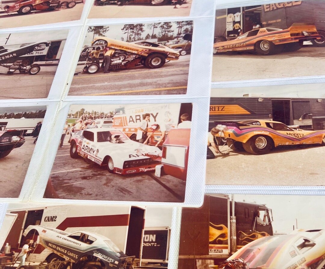 Vintage 1970s NHRA Nascar Funny Cars Drag Racing Engines Found Pictures ...
