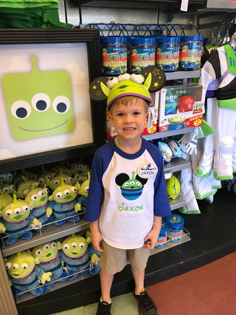 Toy Story Alien Martian Mickey Mouse shirt with FREE name | Etsy