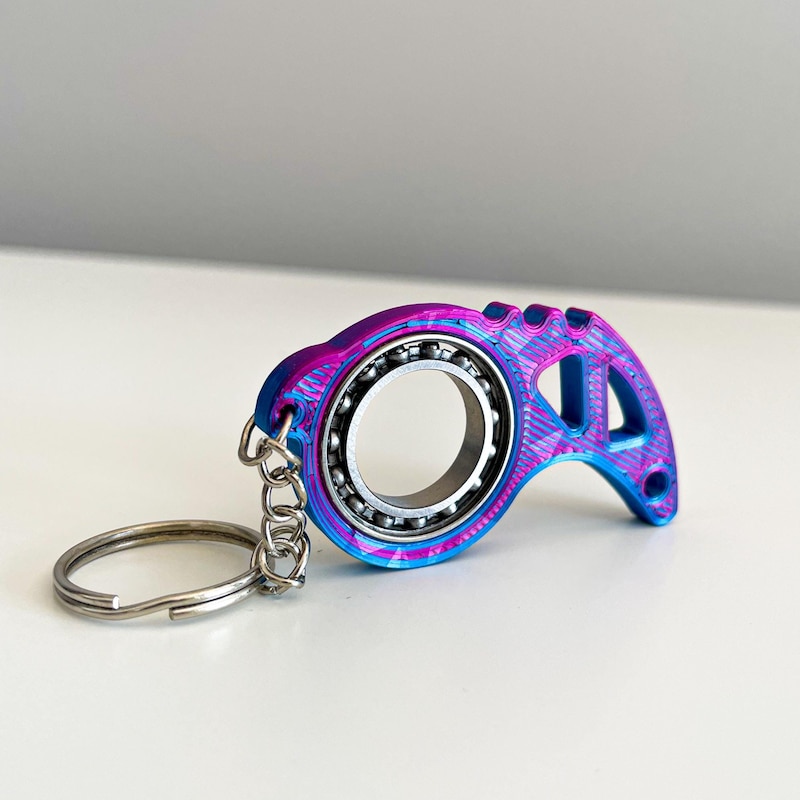 Fidget Spinner Keychain - Etsy