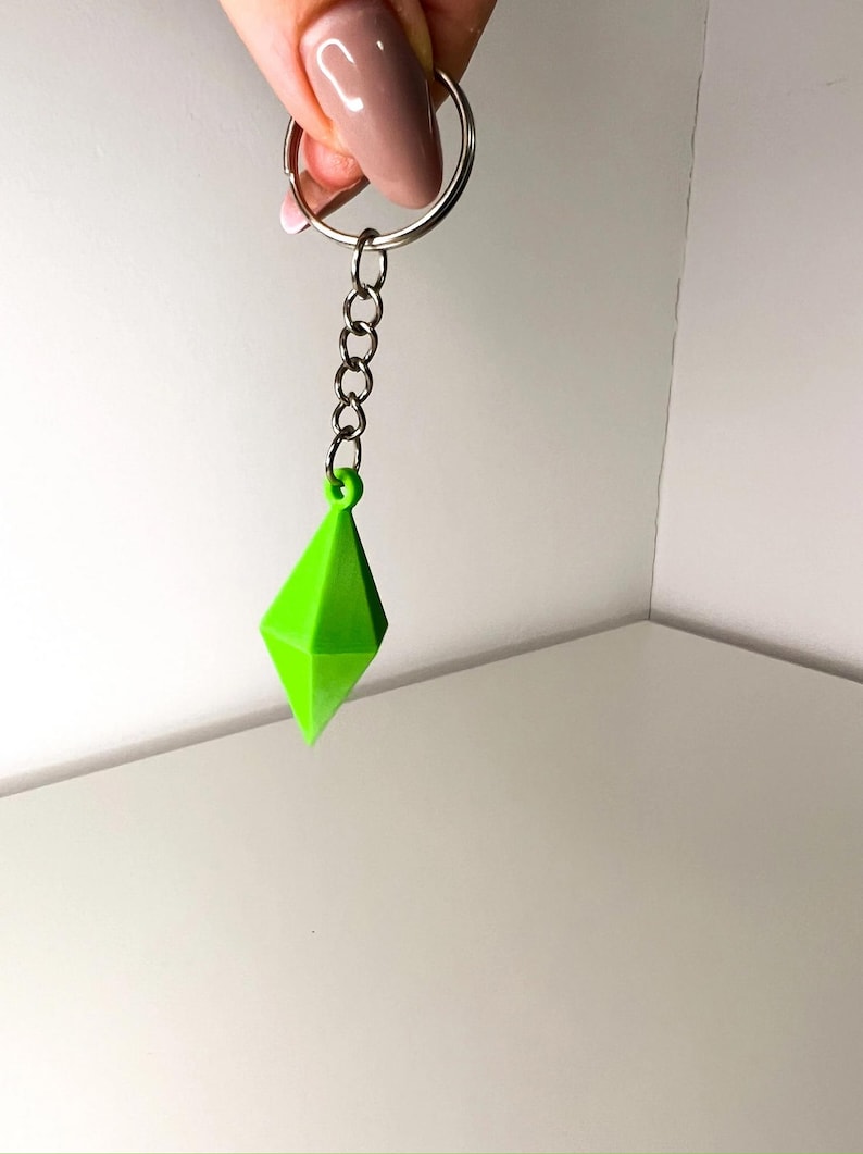 3D Plumbob Keychain Inspired by Sims, Gamer, Player - Etsy