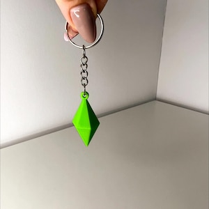 3D Plumbob Keychain Inspired by Sims, Gamer, Player - Etsy