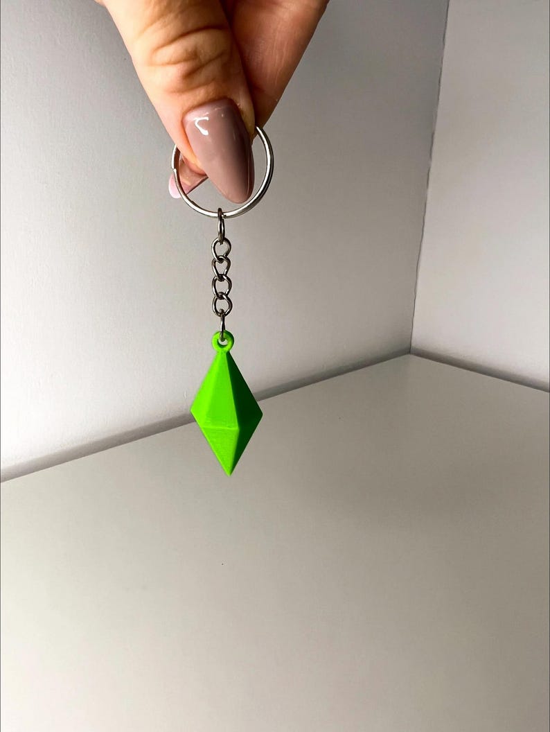 3D Plumbob Keychain Inspired by Sims, Gamer, Player - Etsy