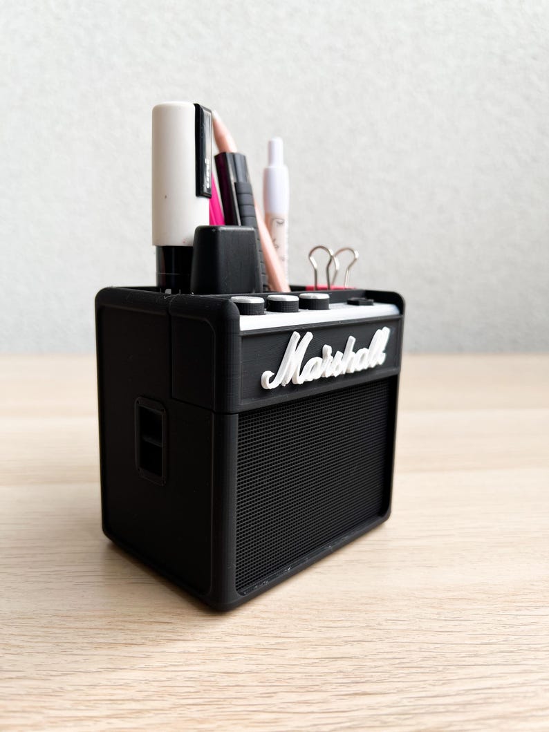 Customizable AMP Desk Pen Holder Desk Organizer Musician Desk Art Gift ...