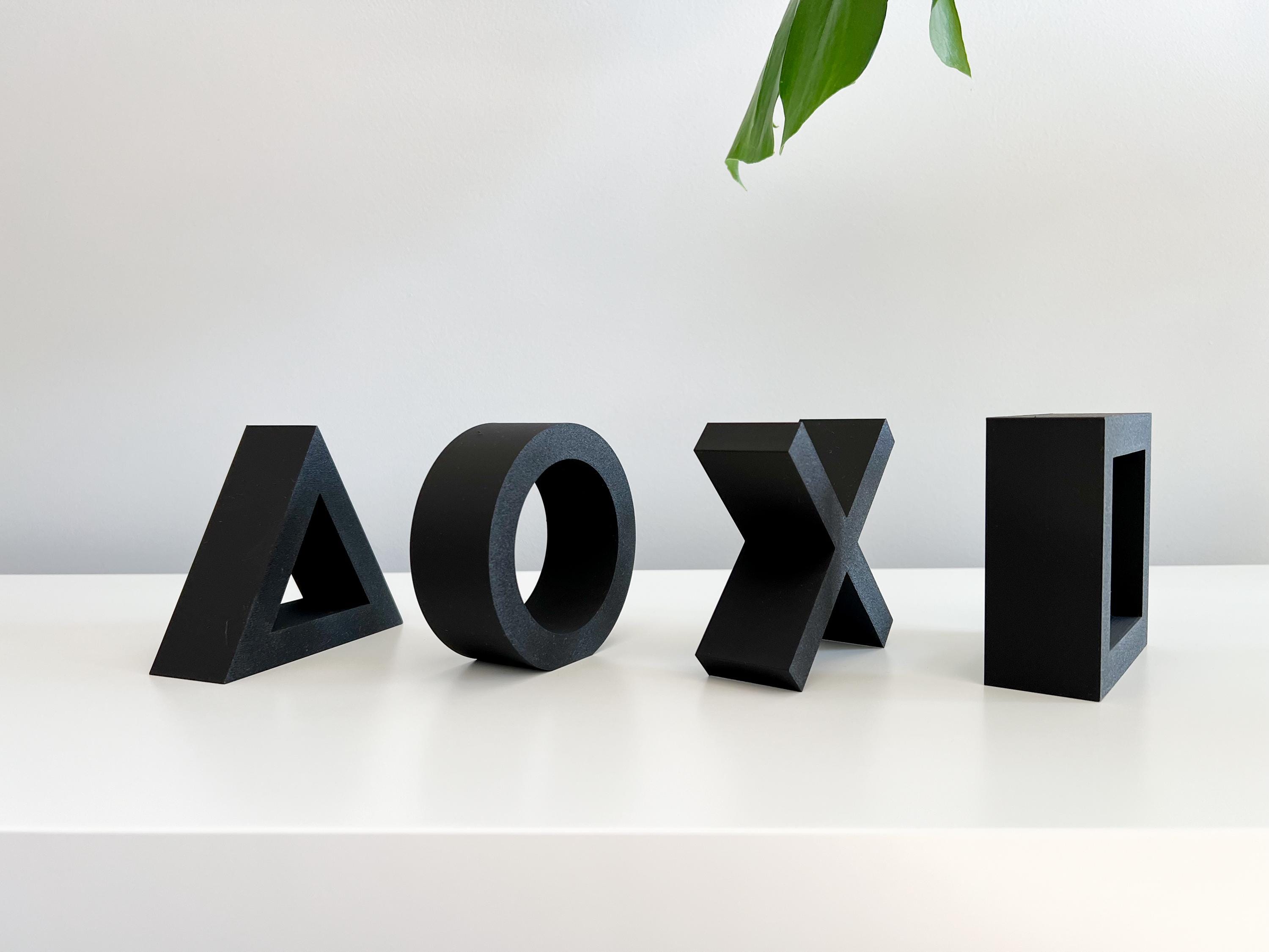 Playstation Symbols Shell Decor, Huge Wall Art, PS Wall Sign, Wall ...
