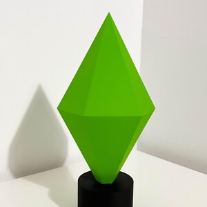 Sims Plumbob LED Lamp | Green Crystal Gem | Gamer | Gaming Decor Idea ...