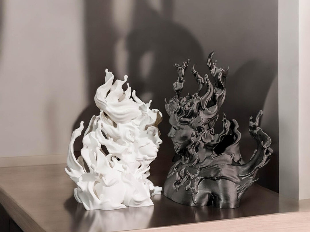 Couple Bust Sculptures – Valentine's Day Gift, Romantic Home Decor ...