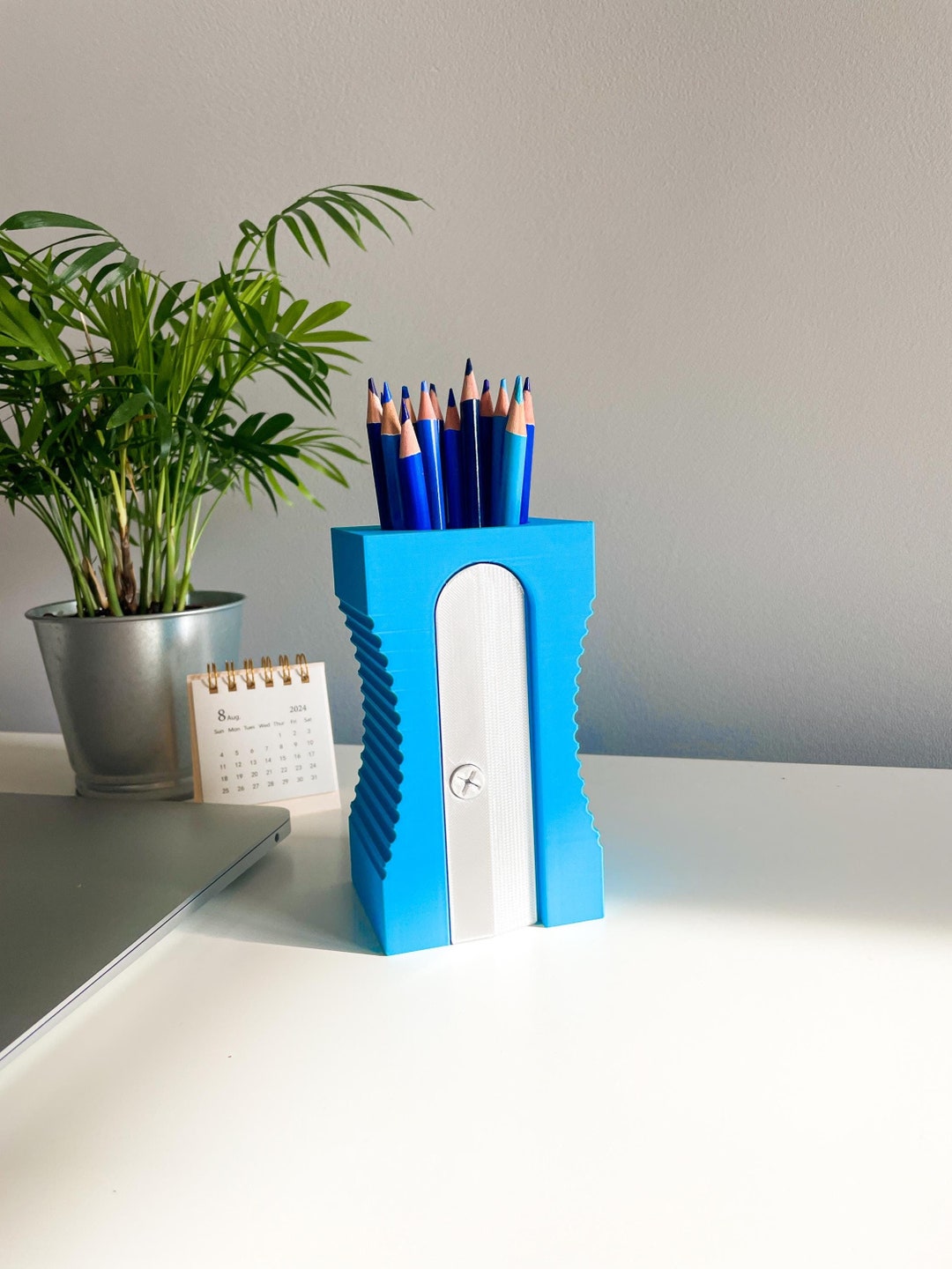 Giant Pencil Sharpener Desk Organizer Pen Holder for Teachers Students ...