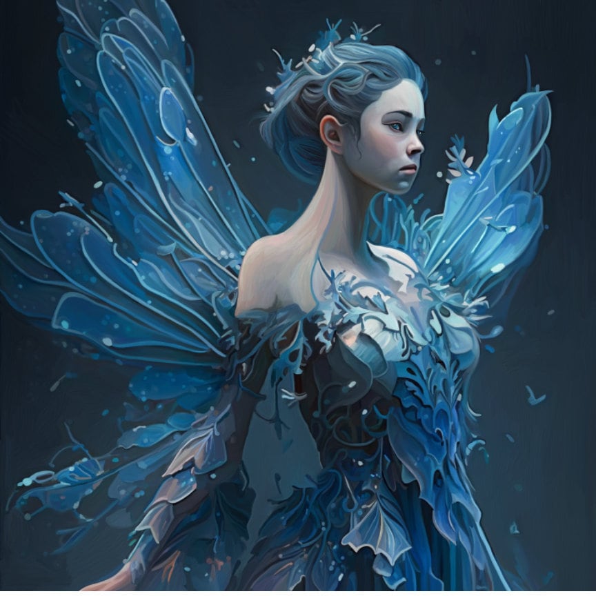 Blue Fairy | Art Print | Instant Digital Download | Home Decor ...