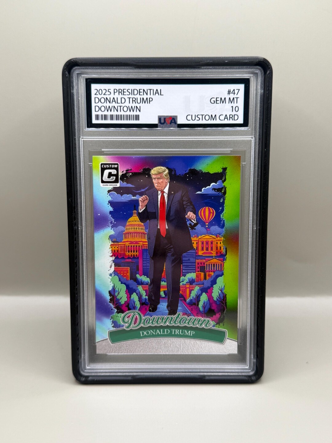 Donald Trump Custom Card - Downtown Tie Dye Design - Black Label Slab ...