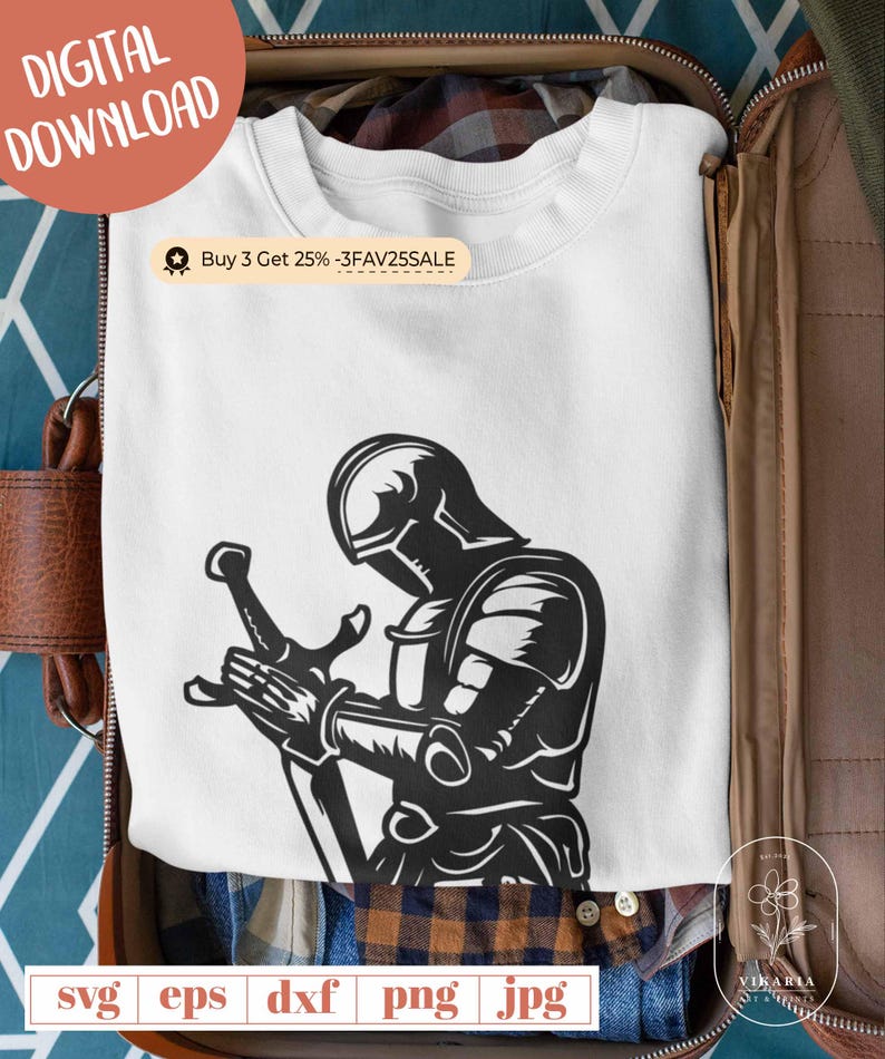 Armor Warrior Kneel Pray Svg, Sword Svg, Shield Svg, Knight Svg ...