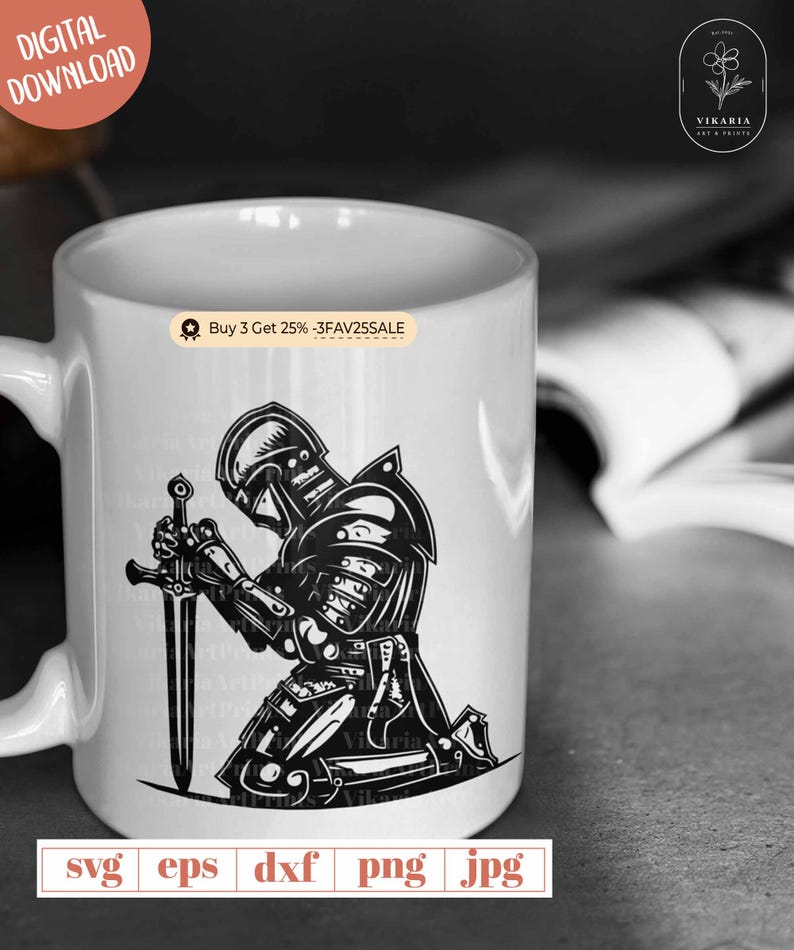 Armor Warrior Kneel Pray Svg 3, Sword Svg, Shield Svg, Knight Svg ...