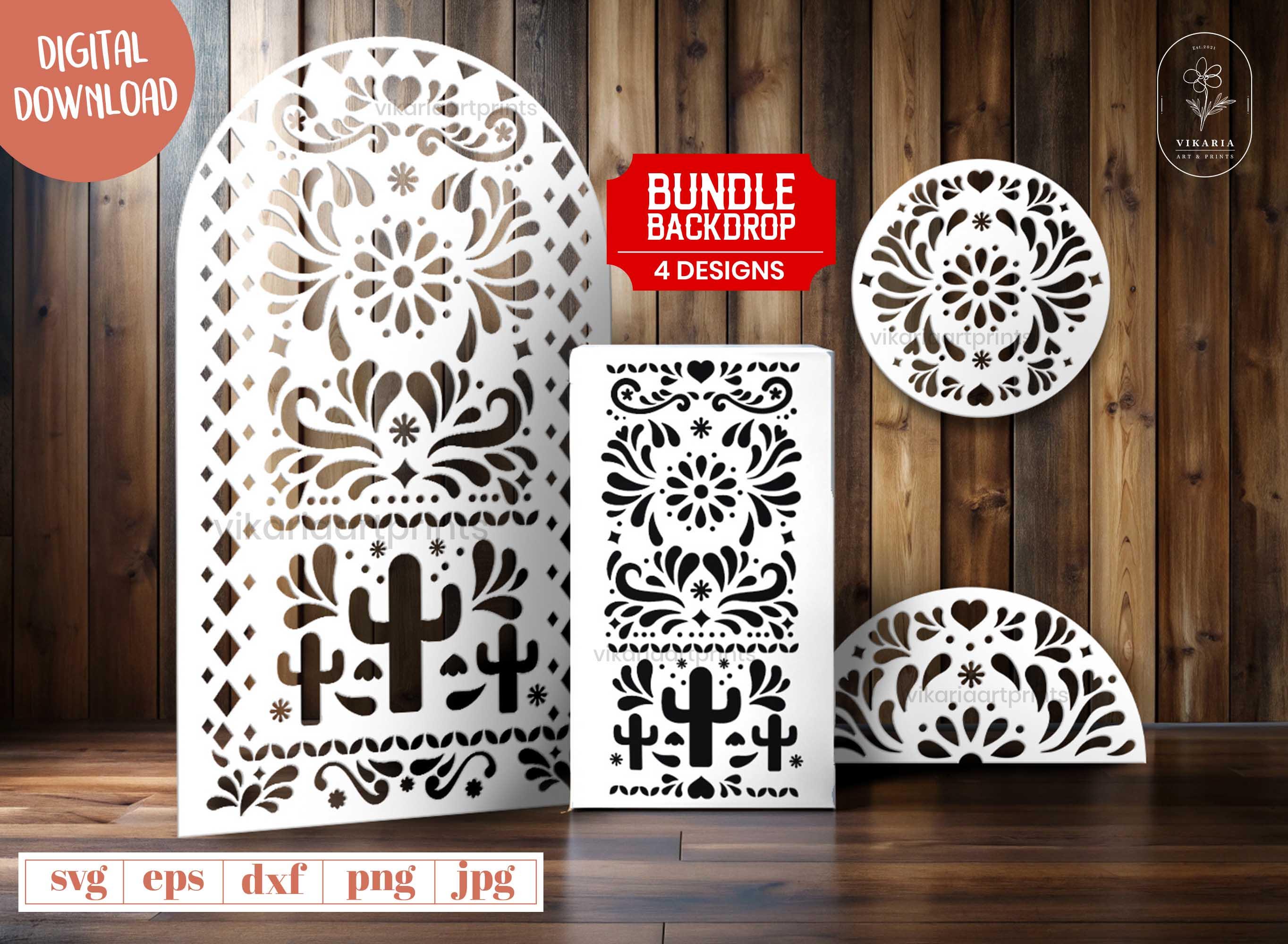 SET Cielito Lindo Baby Shower SVG, Papel Picado, Mexican Wedding ...